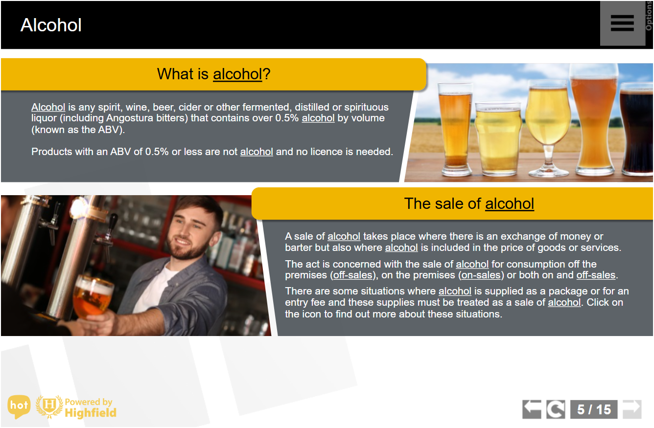 Scottish Personal Licence Holders (Level 6) - Highfield Online Training