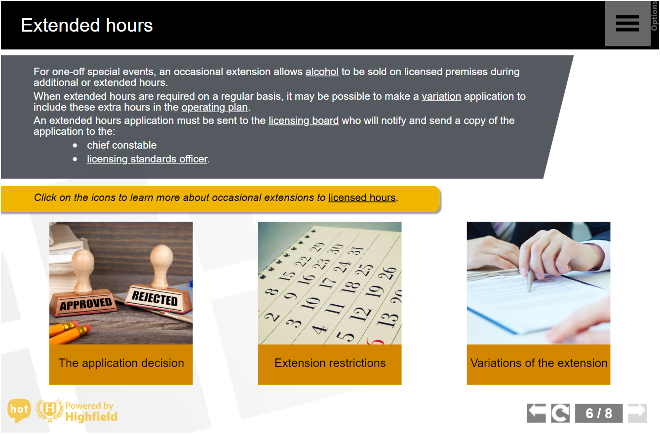 Scottish Personal Licence Holders (Level 6) - Highfield Online Training