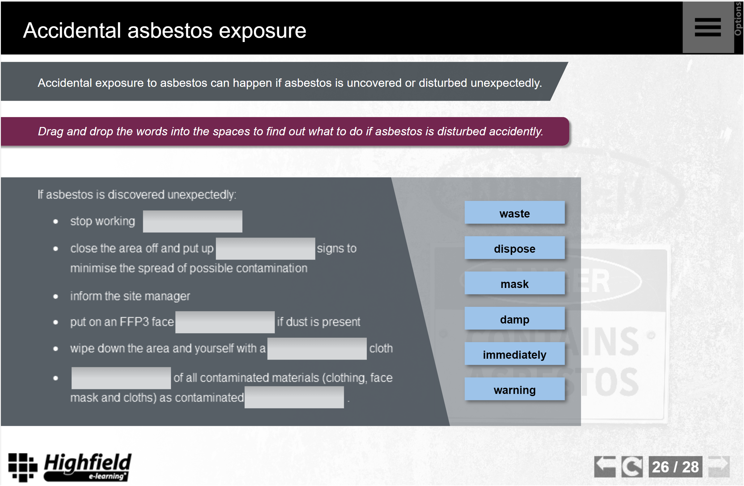 Asbestos Awareness - Highfield Online Training